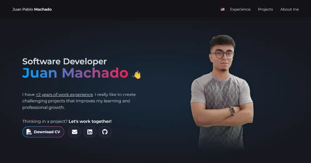 Juan Pablo Machado | Desarrollador de Software con 3 años de experiencia